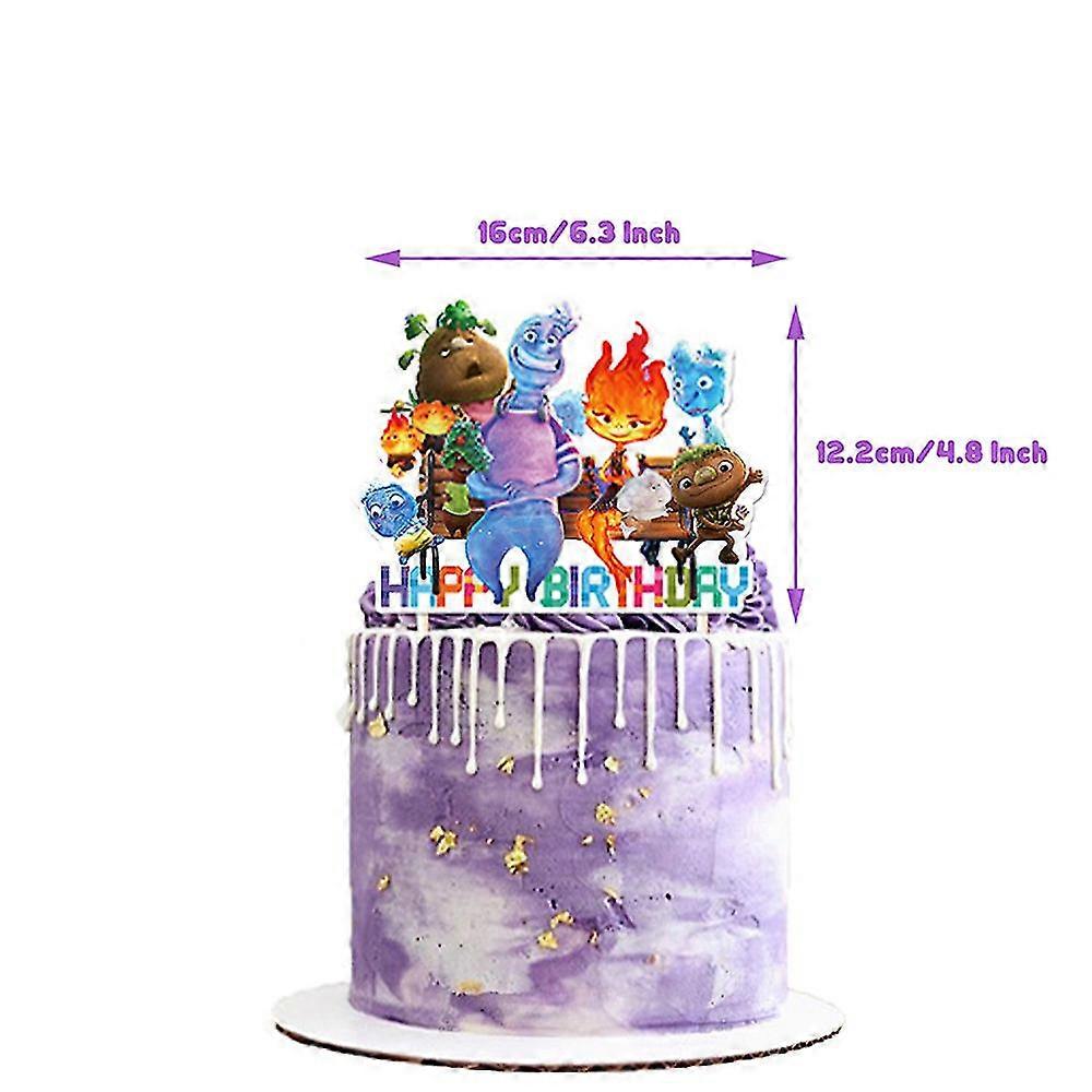 Elemental Movie Themed Birthday Party Supplies Decoration Set Banner ...