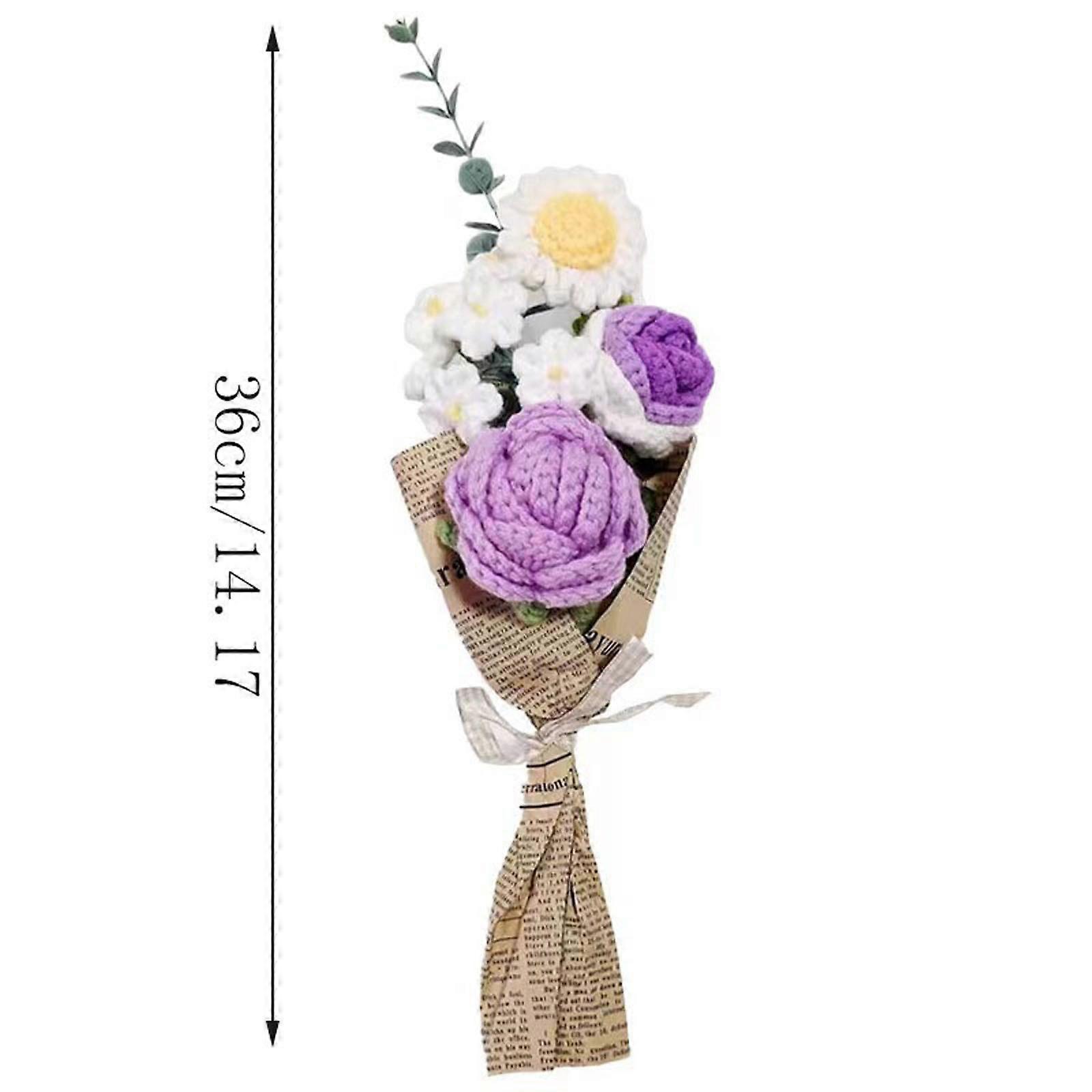 Handmades Knitted Flowers Knitted Flowers Accompanying Gifts Woolen ...