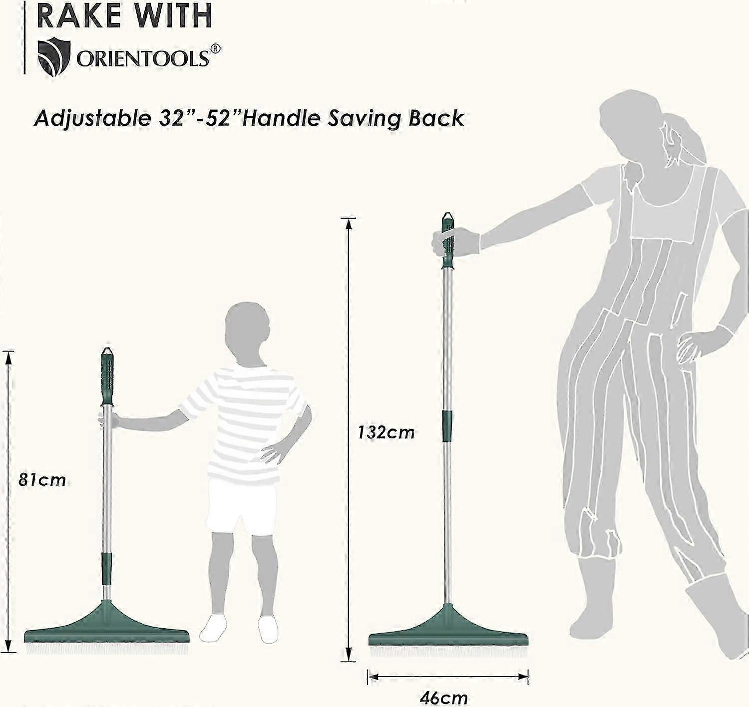 Artificial Grass Brush, Turf Rake Artificial Lawn Brush Ergonomic with ...