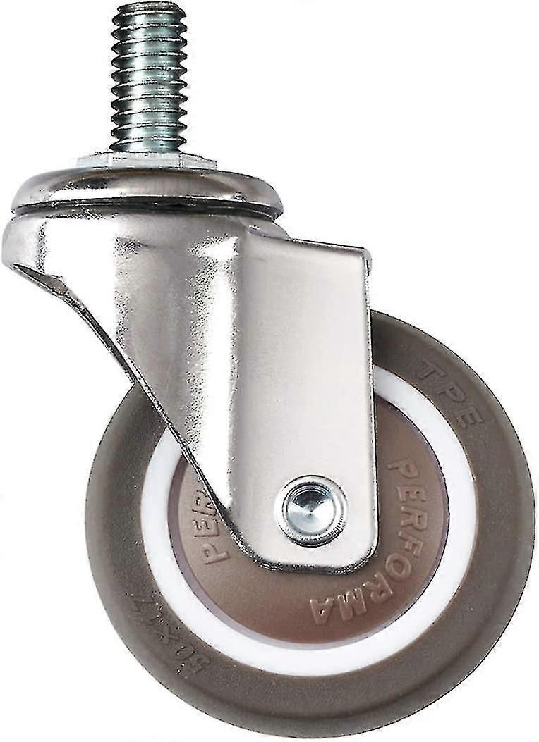 4 Pack Furniture Swivel Caster Wheels - M6 X 15mm With 25mm Thread ...