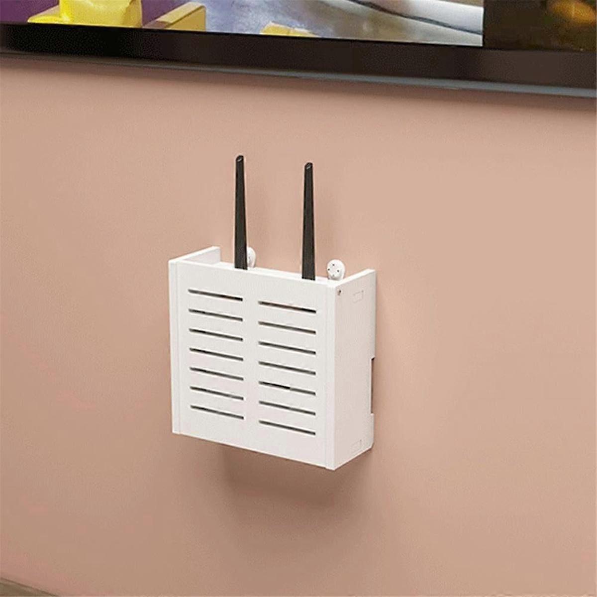 Wall-Mounted WiFi Router Storage Box - Elegant Cable Organizer for Home ...
