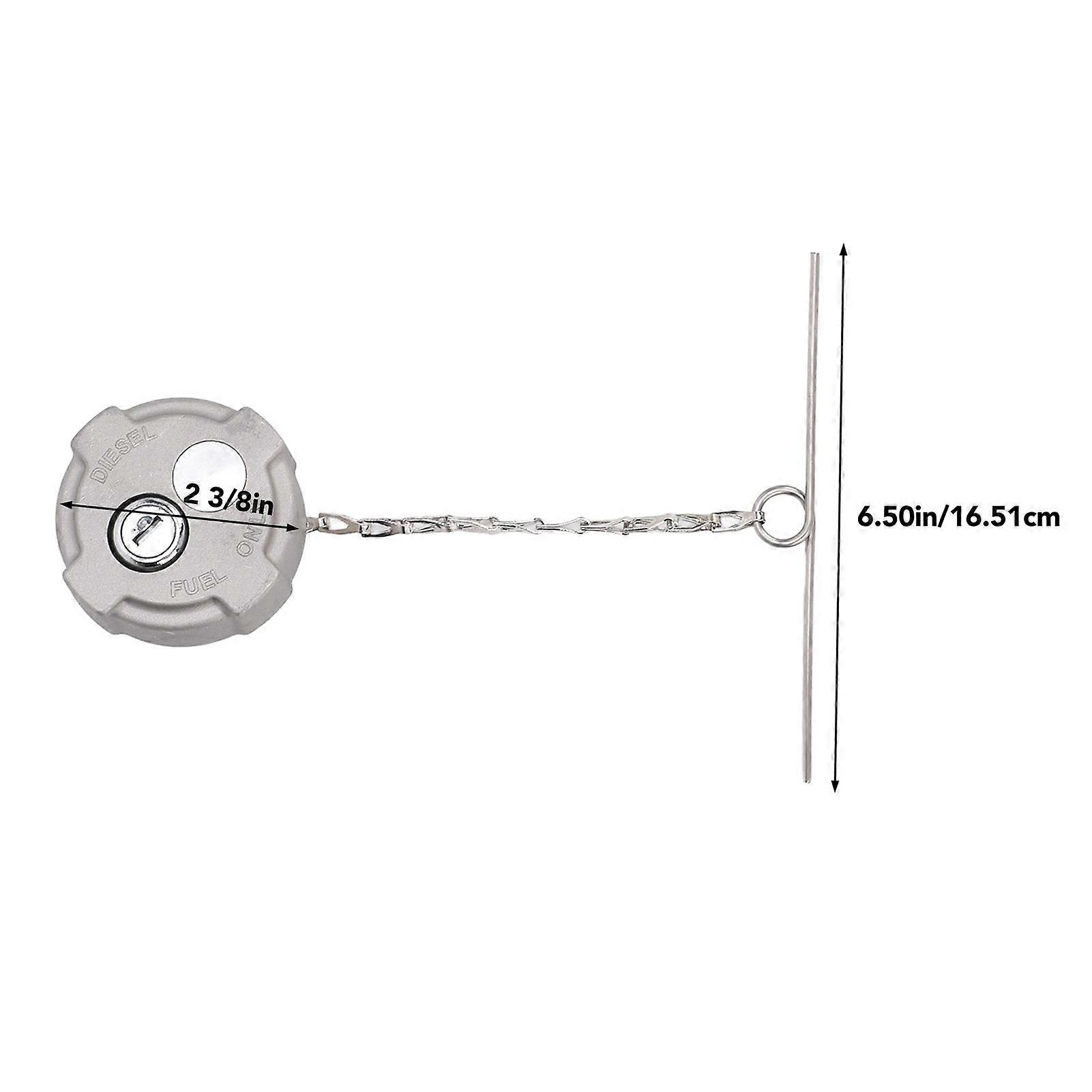 Locking Diesel Fuel Cap 2‑3/8in FTA C 13 Tank Locking Gas Cap With ...