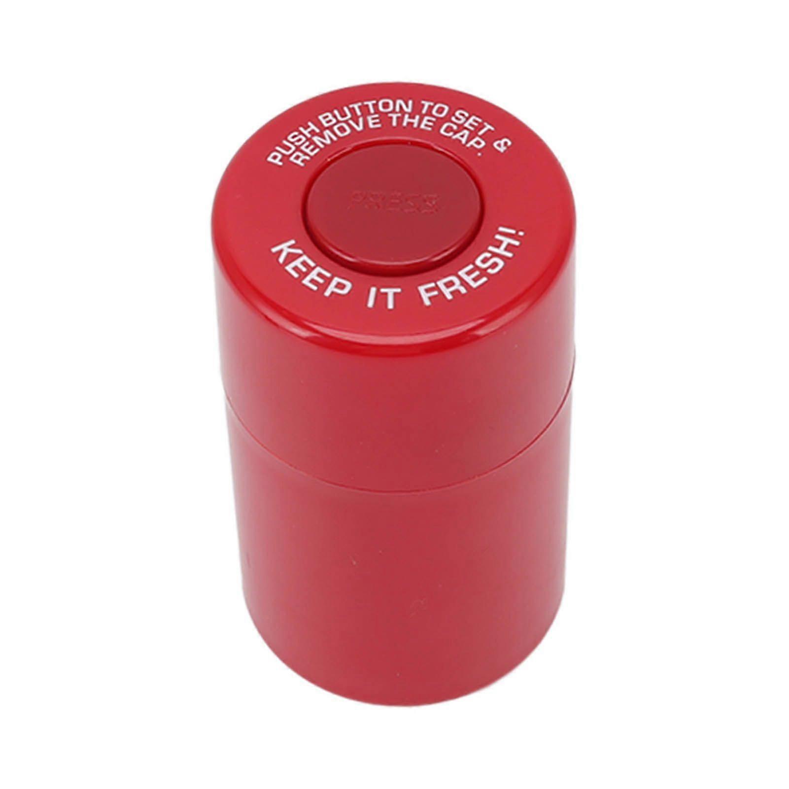 Round Plastic Airtight Stash Jar Smell Proof Tobacco Herb Storage Case ...