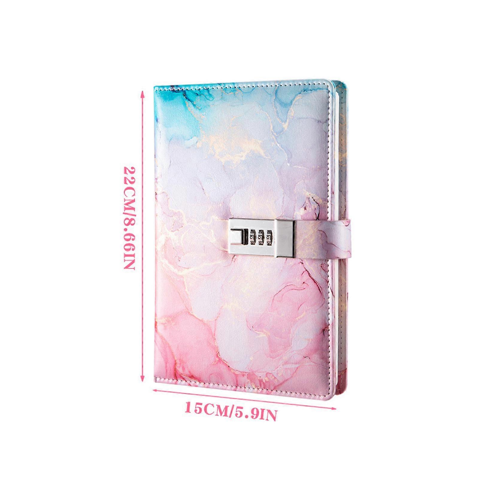 Diary with Lock Personal PU Leather Journal Notebook Locking Journal ...