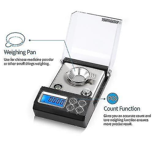High Precision Professional Digital Milligram Scale 20g/0.001g | Fruugo UK
