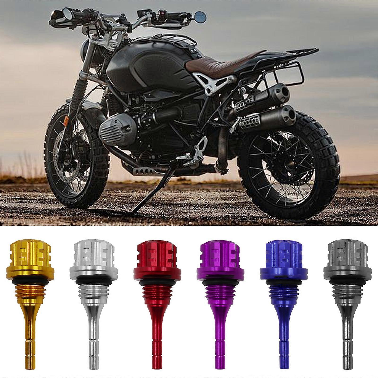 Motorcycle Engine Oil Dipstick Aluminum Hexagonal Oil Dipstick Dip ...
