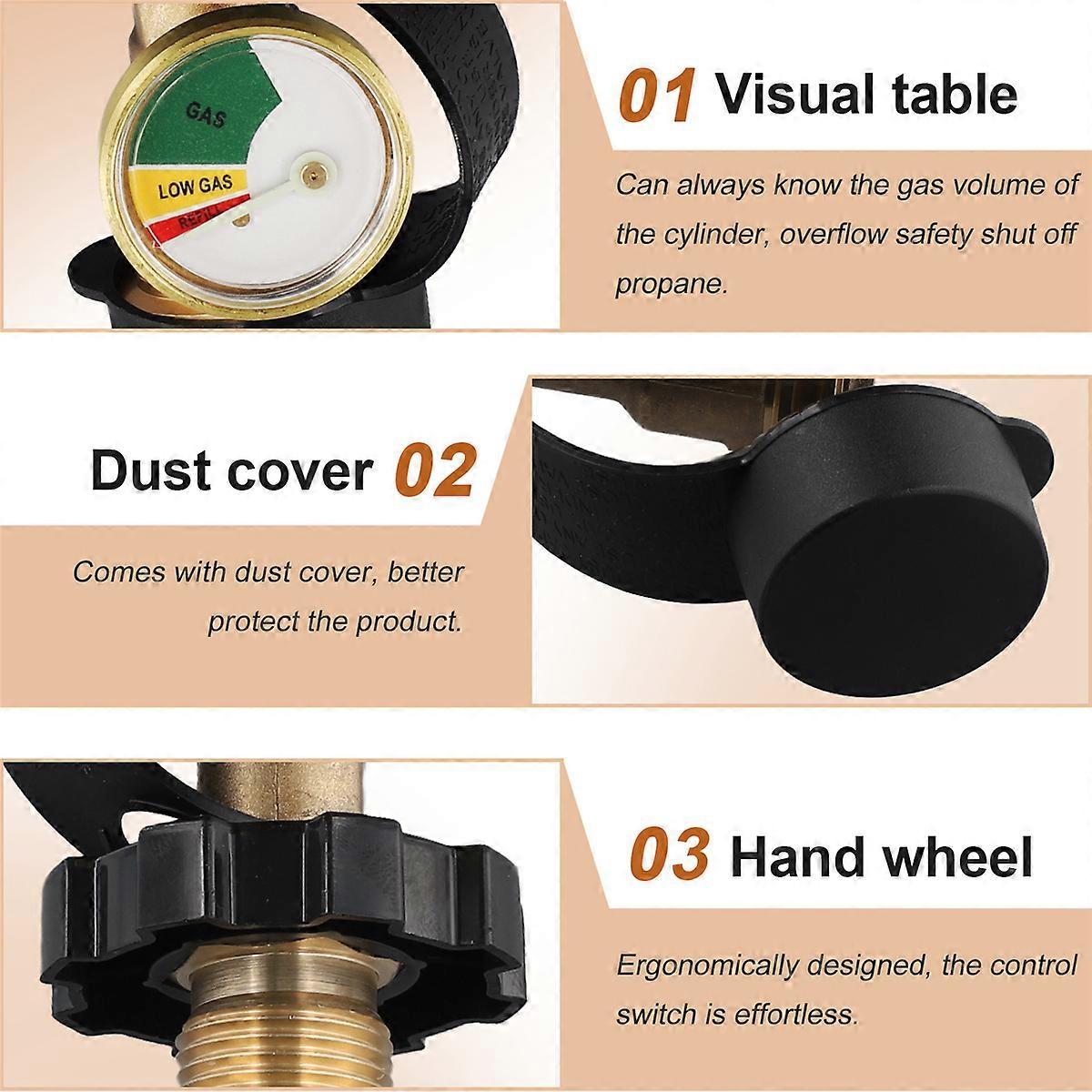 High Low Gas Pressure Gauge Level Indicator Pol Propane Lpg Bottle ...