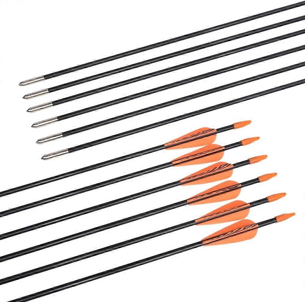 6875 Fiberglass Arrows Archery 24/26/28/30 Inch Target Shooting ...