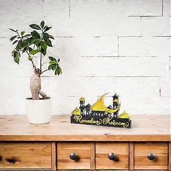 Wooden Acrylic Islamic Tabletop Decors,Ramadan Kareem and Eid Mubarak ...