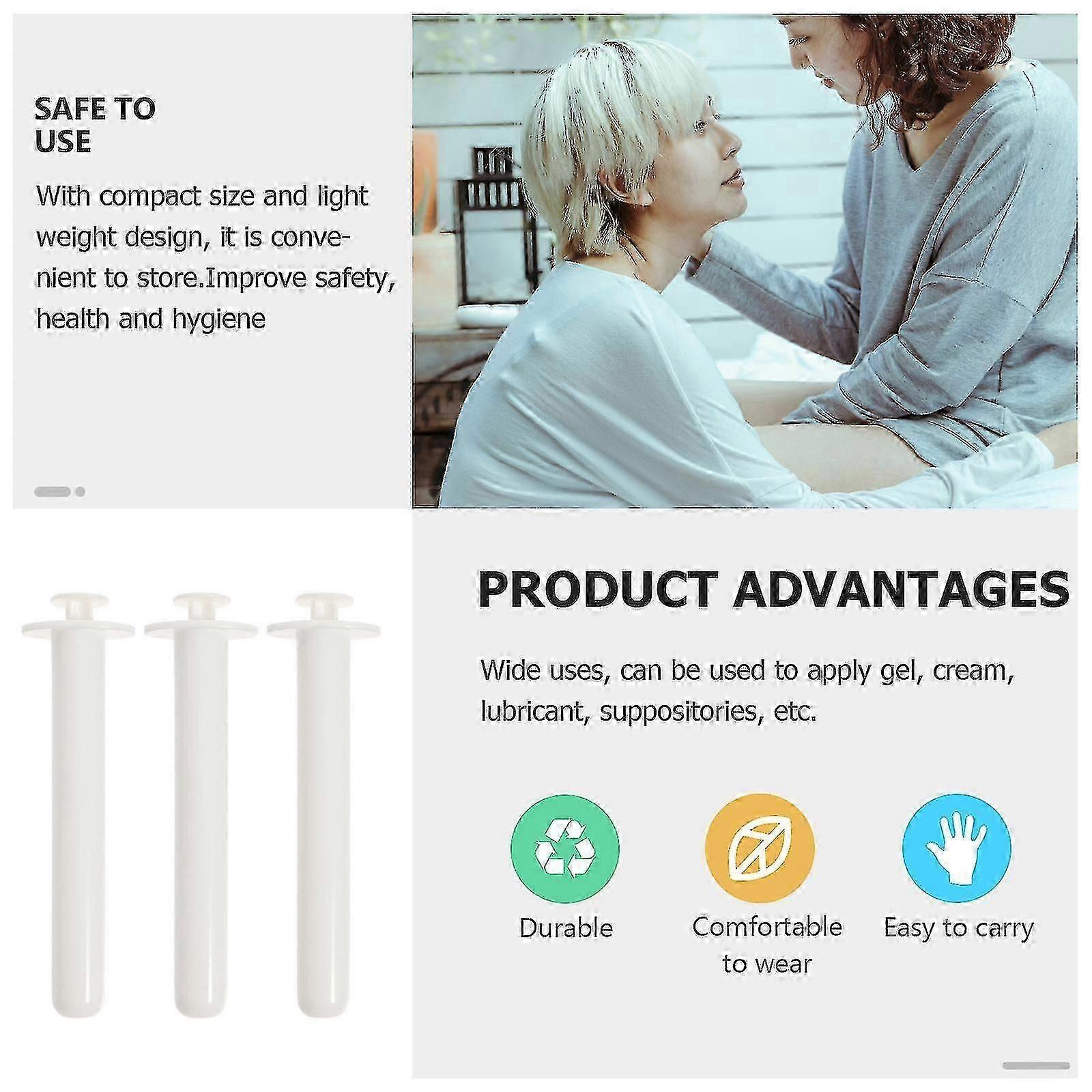 30 Pcs Women Applicator Injector Hemorrhoid Applicator Lubricant Tube ...