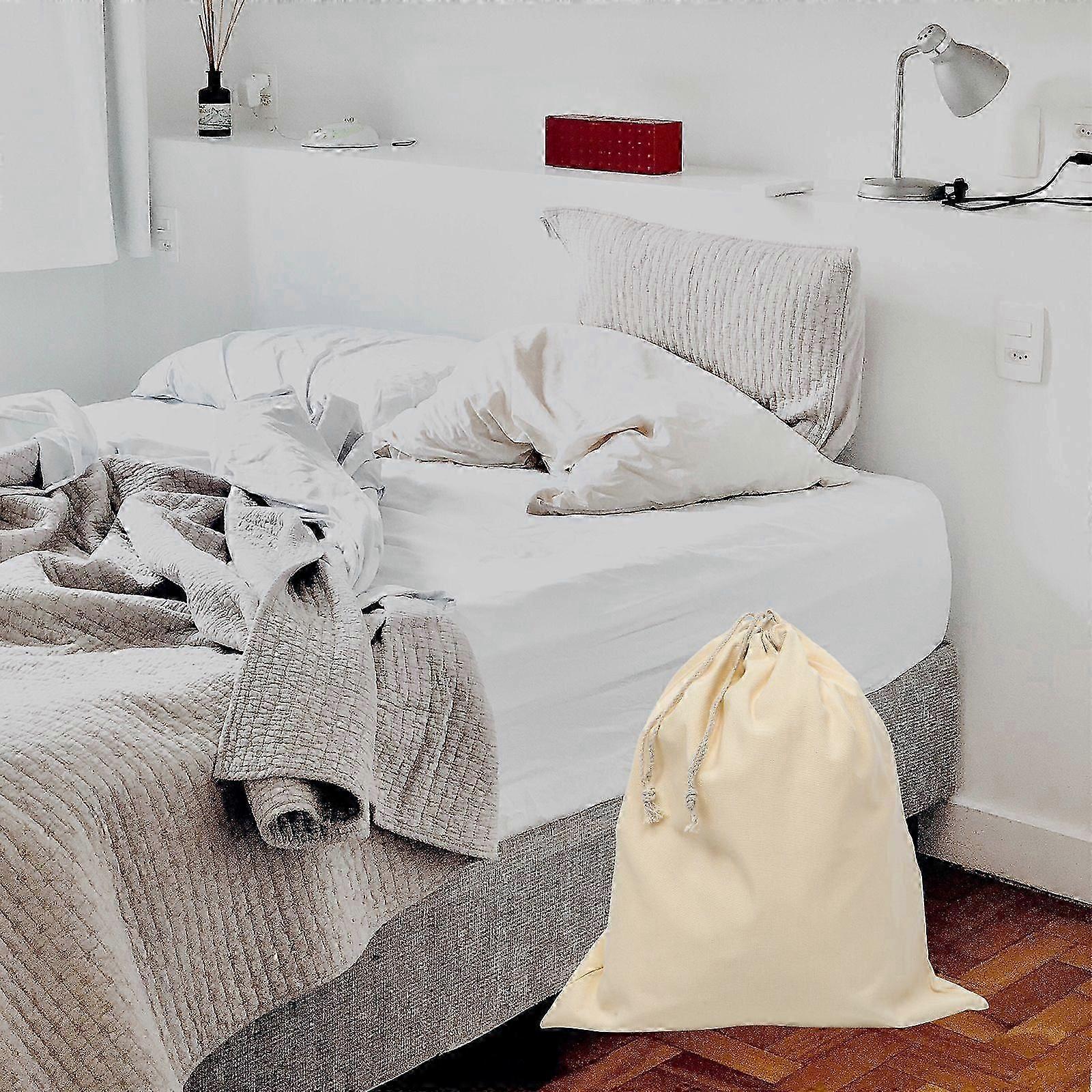 Drawstring Laundry Bag Large Laundry Bag Canvas Dirty Clothes Bag Hotel ...