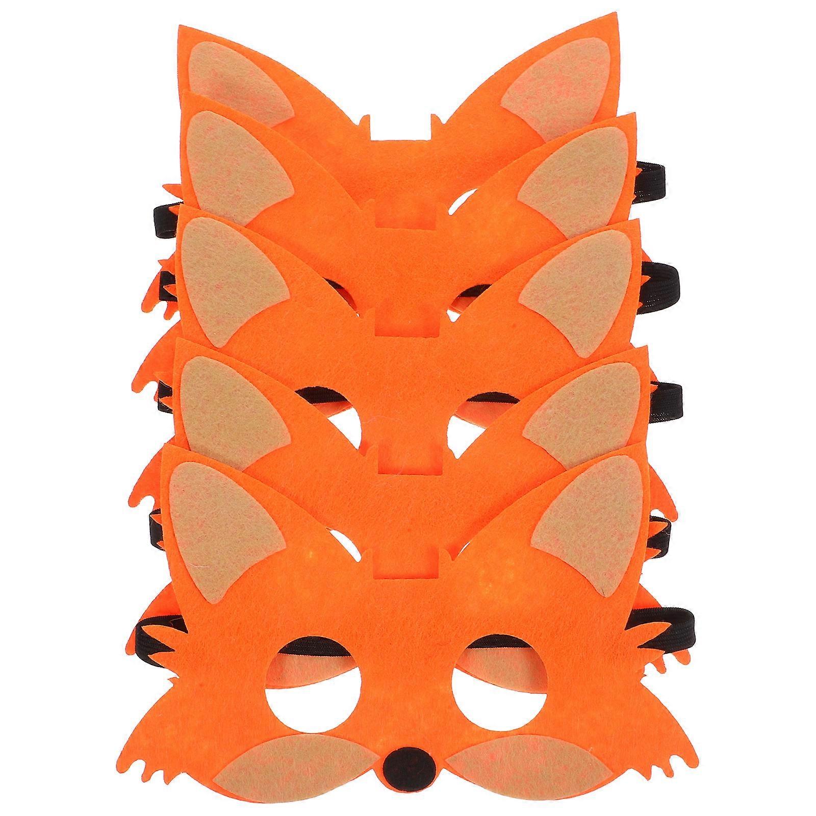 Halloween Masquerade Mask Felt Fox Masks Kids Costume Party Decorative ...