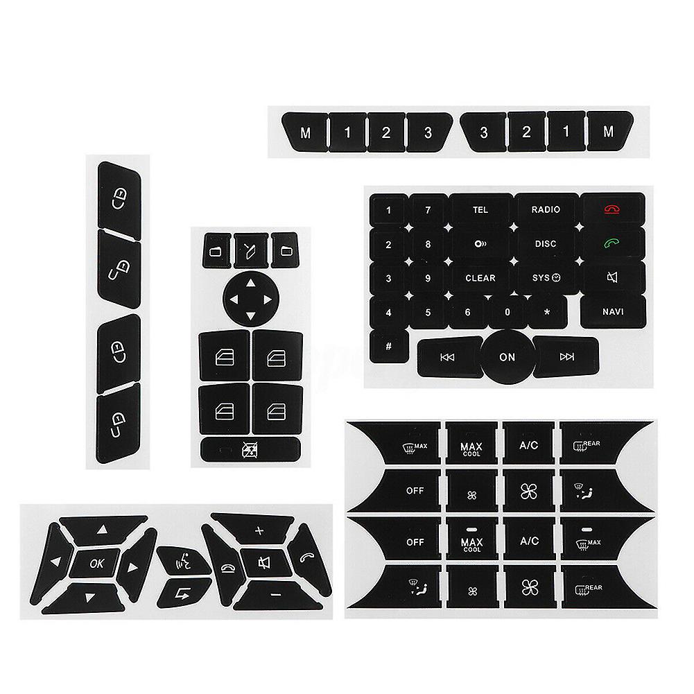 Car Stickers Decals For Mercedes 2007-2014 Repair Button Door Steering ...
