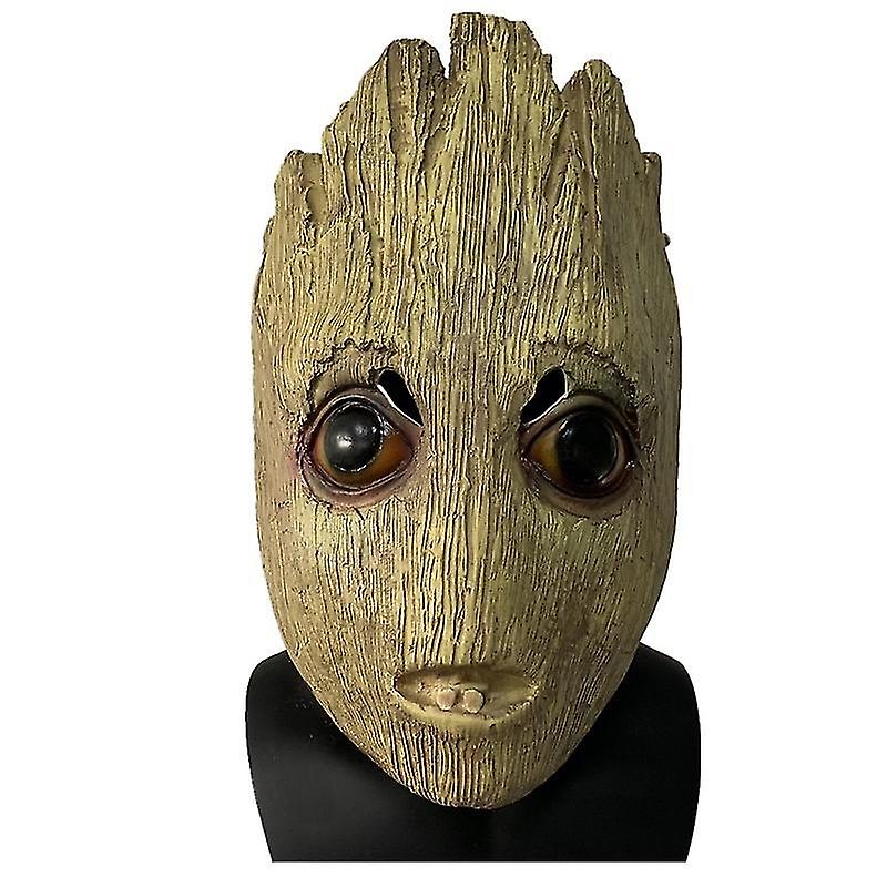 X-merry Toy Movie Roles Lovely Tree People Groot Mask Adult Cosplay Costume Accessory Props ...
