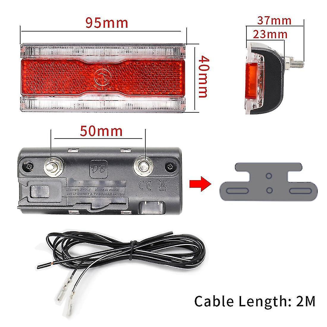Bike Dynamo Rear Light With Parking Light Ac 6v 0.5w Led Bicycle ...