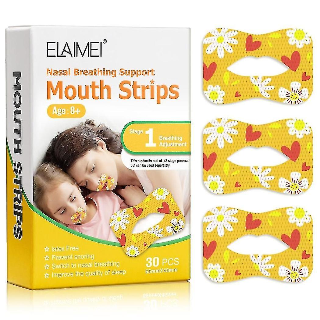Mouth Shape Anti-suffocation Design Mouth Tape Stretchable Mouth Sleep ...