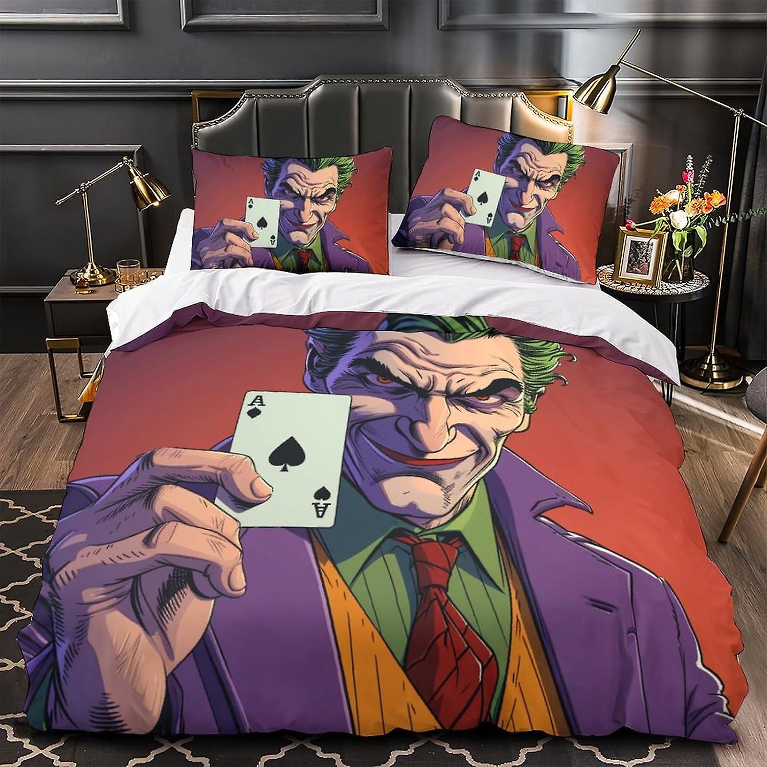 HOUKIG Joker Comforter Covers 3D Print Joker Theme for Teens And Adults ...