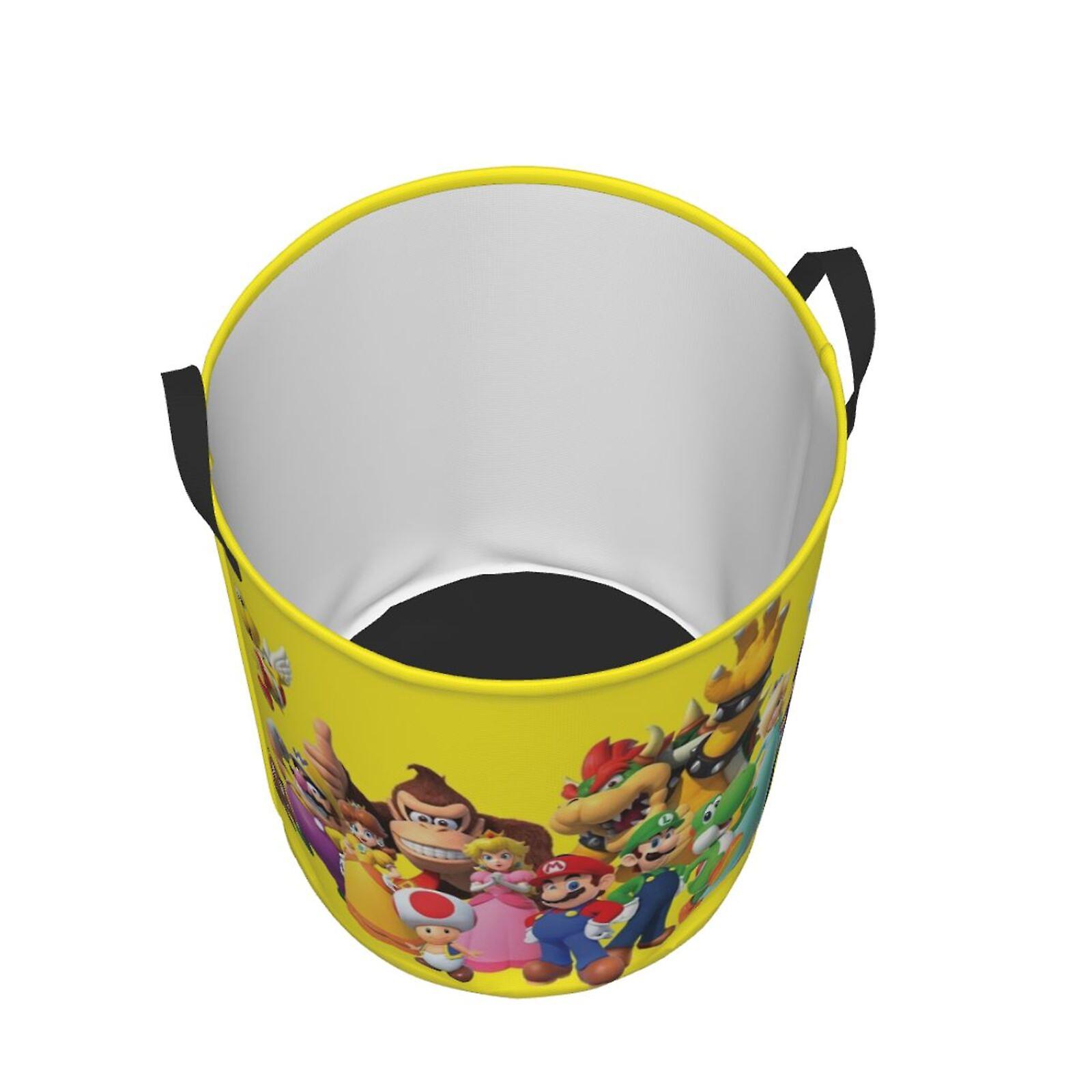 Mario Large Laundry Basket With Handle, Collapsible Laundry ...