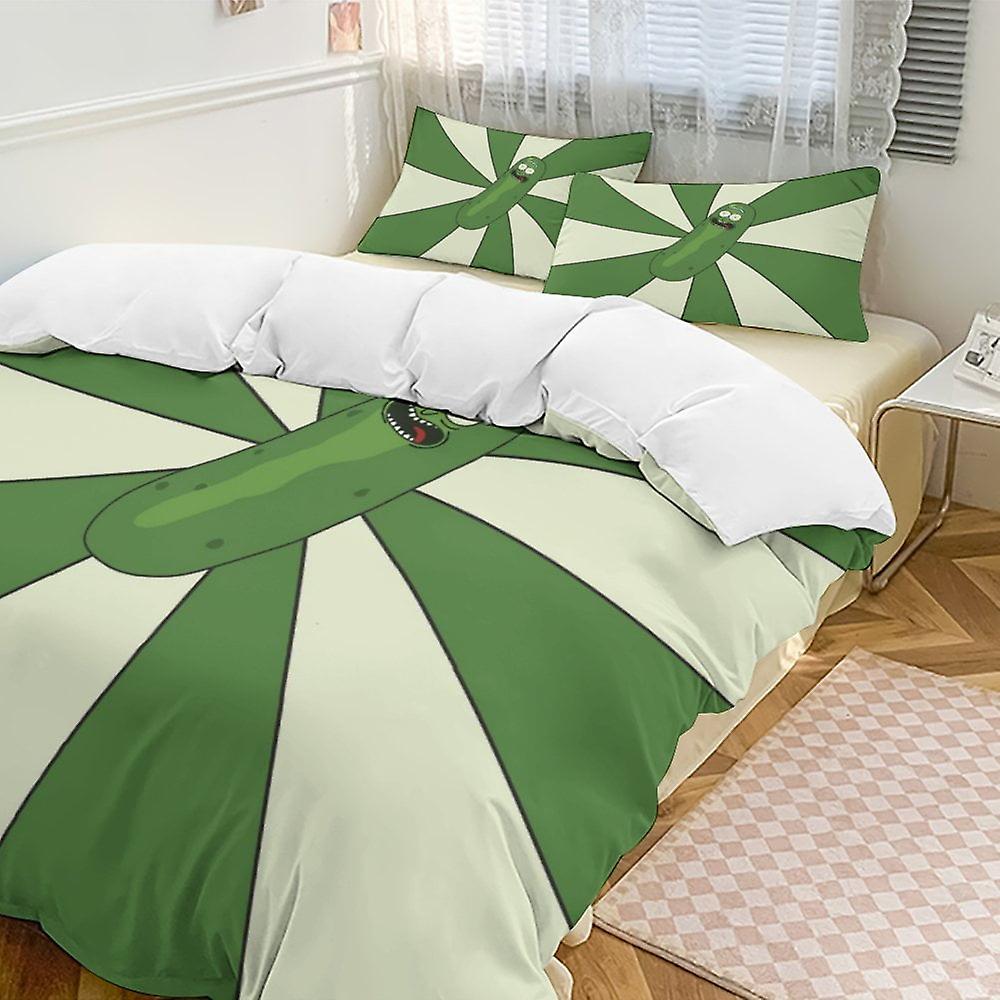 Rick and Morty Bedding Sets Cute Bed Cover Anime Cartoon 3D Printed ...