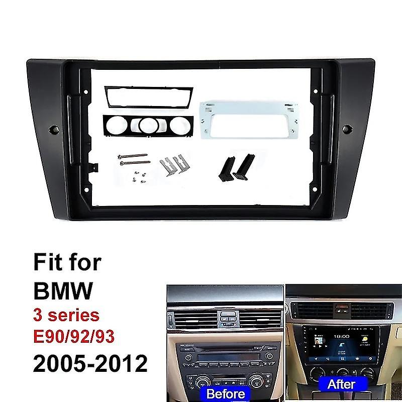 Car radio frame For BMW E90 E91 E92 E93 2005 - 2012 2 Din Fascia Dashboard Kit Car Accessories ...
