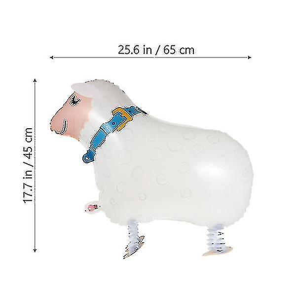 5 Pcs Inflatable Walker Sheep Balloons Animal Balloons Walking Pet ...