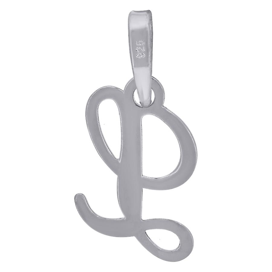 925 Sterling Silver Unisex Cursive Letter Name Personalized Monogram ...