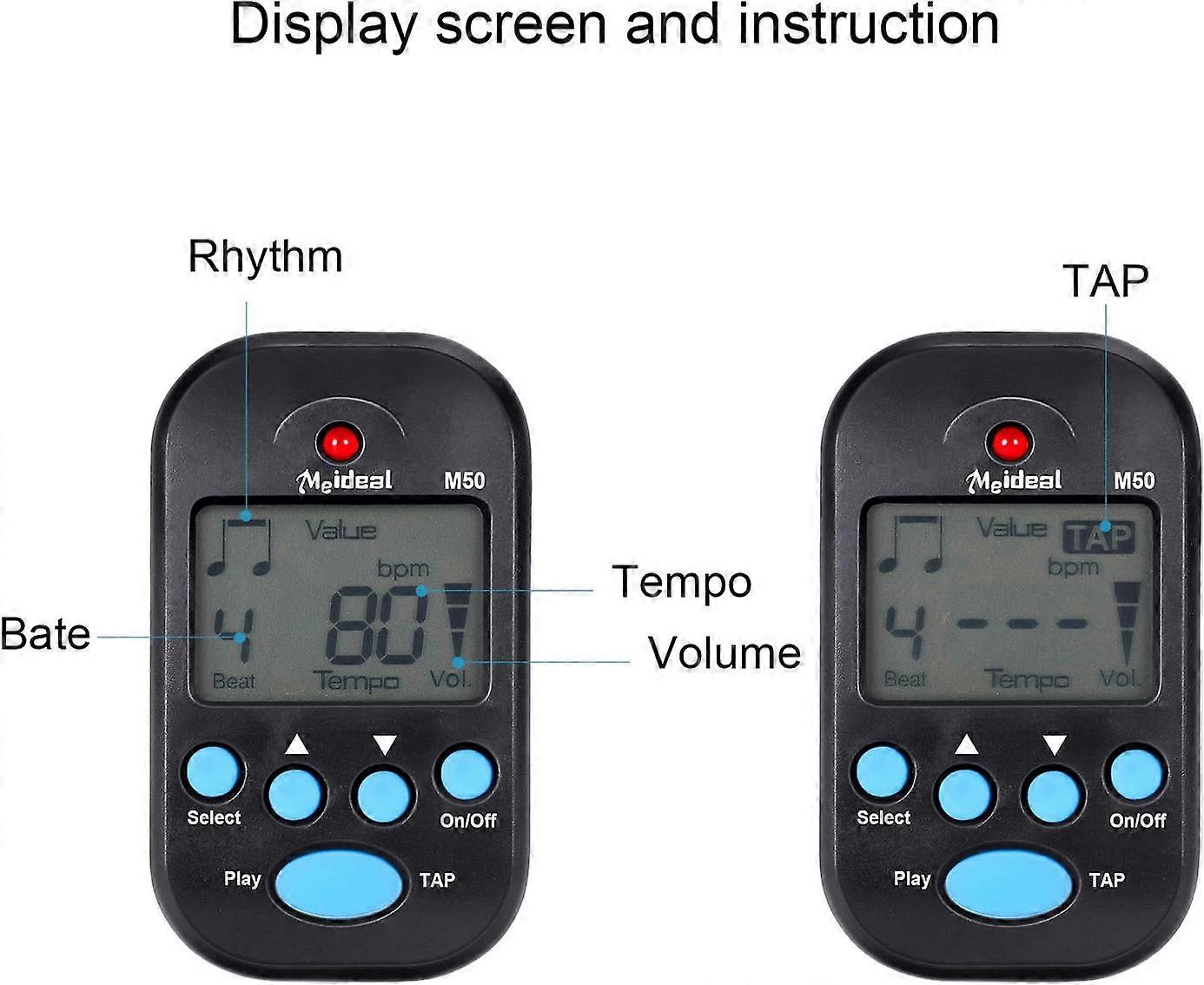 Mini Digital Metronome, Multifunctional, Portable, Volume Adjustable ...