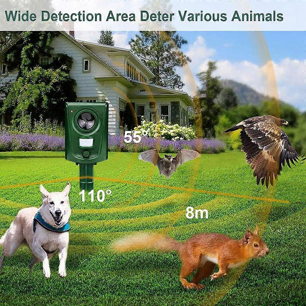 Cat Repellent Fox Deterrent Ultrasonic Bird Scarers for Gardens Animal ...