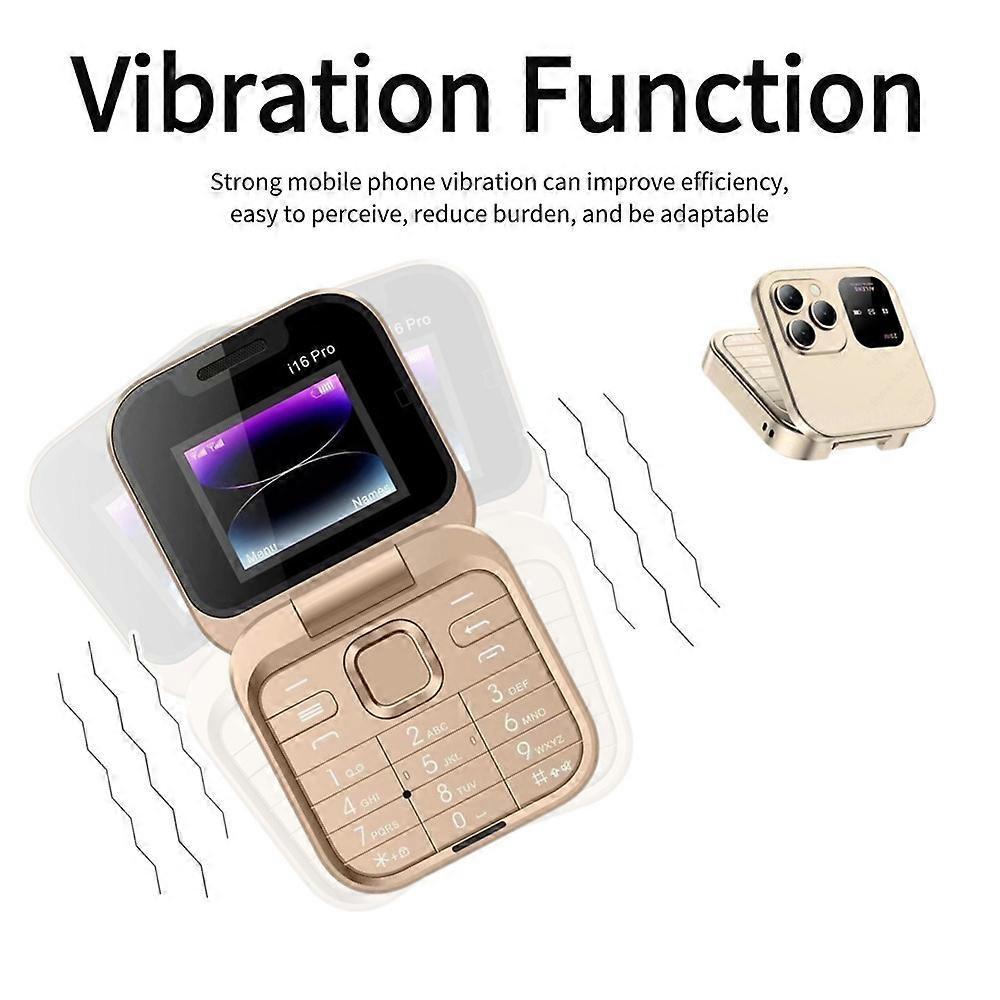 Foldable Mobile Phone Small Box Flip Cell Phones Dual SIM Card 2G ...