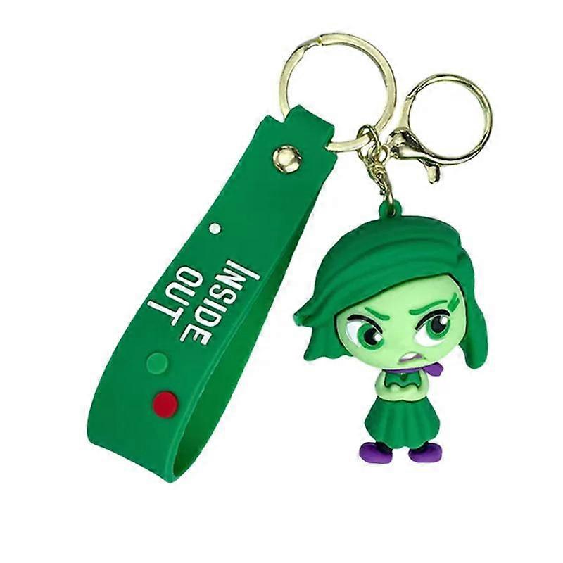 Cartoon Disney Inside Out 2 Keychains Action Figures Anxiety Anger Envy ...