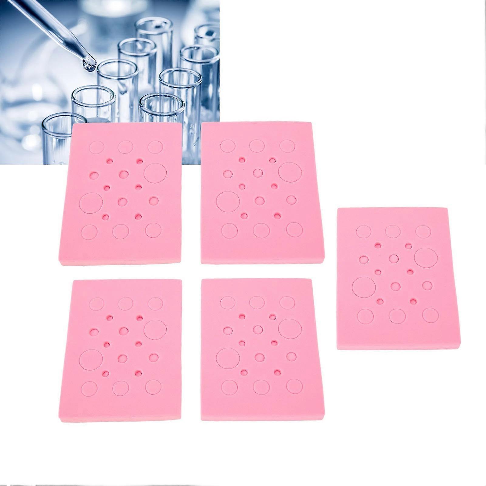 5pcs Round Foam Test Tube Rack Reusable Floating Centrifuge Tube Holder ...
