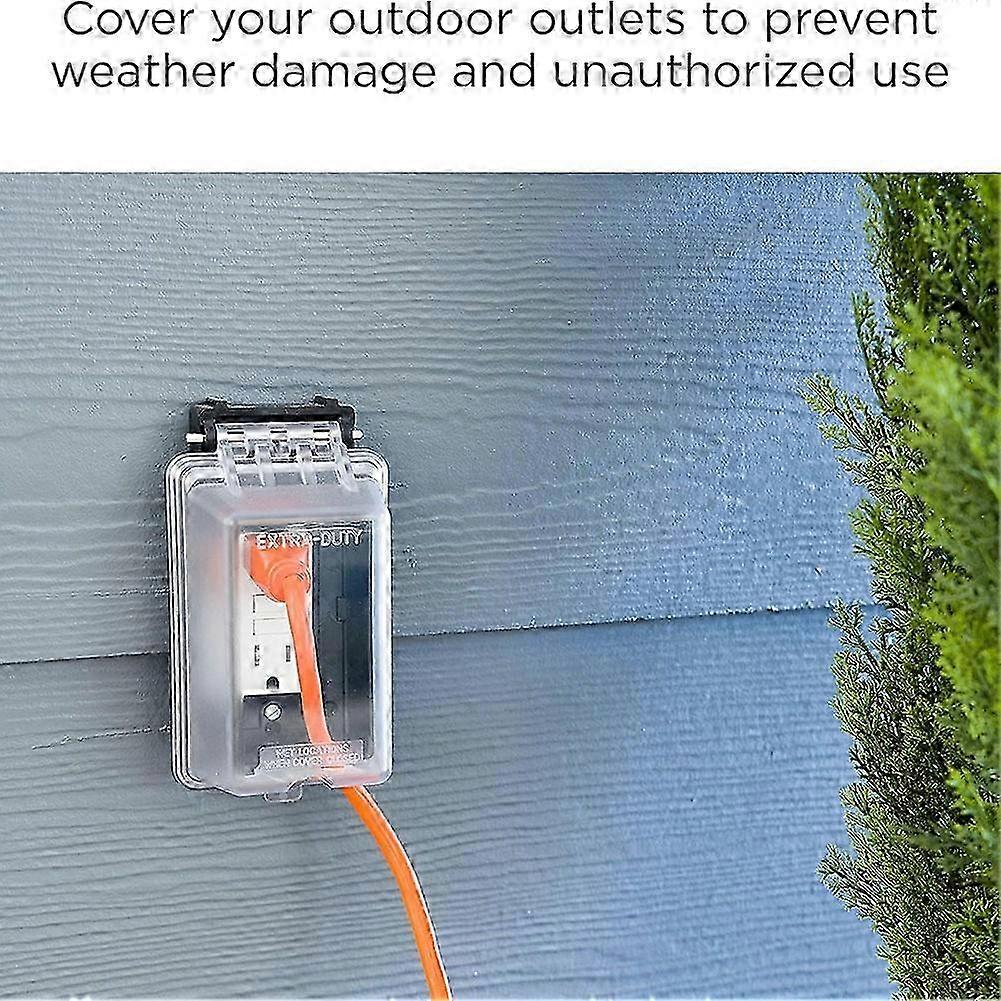 Outdoor Outlet Cover, Single Gang Outdoor Outlet Cover Weatherproof ...