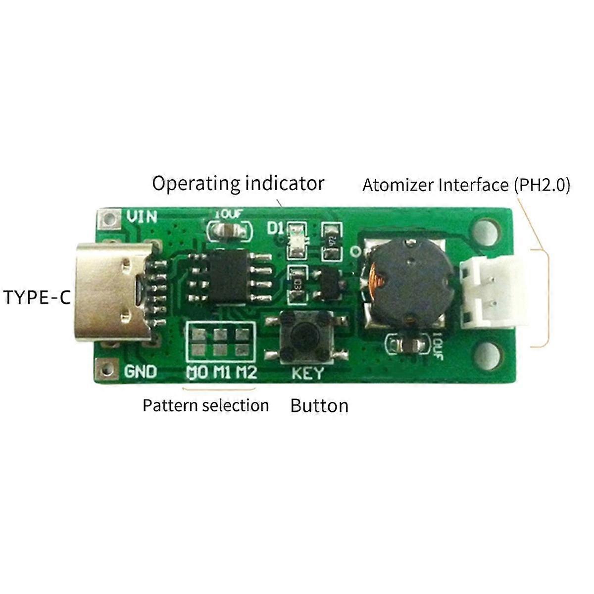 USB Mini Humidifier DIY Kit DC 3.7-5.5V Type-C Mini Humidifier DIY Kit ...