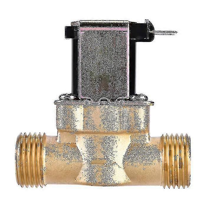 Water Valve 1/2" Ac 220v Normally Closed Brass Electric Solenoid 2 Way ...
