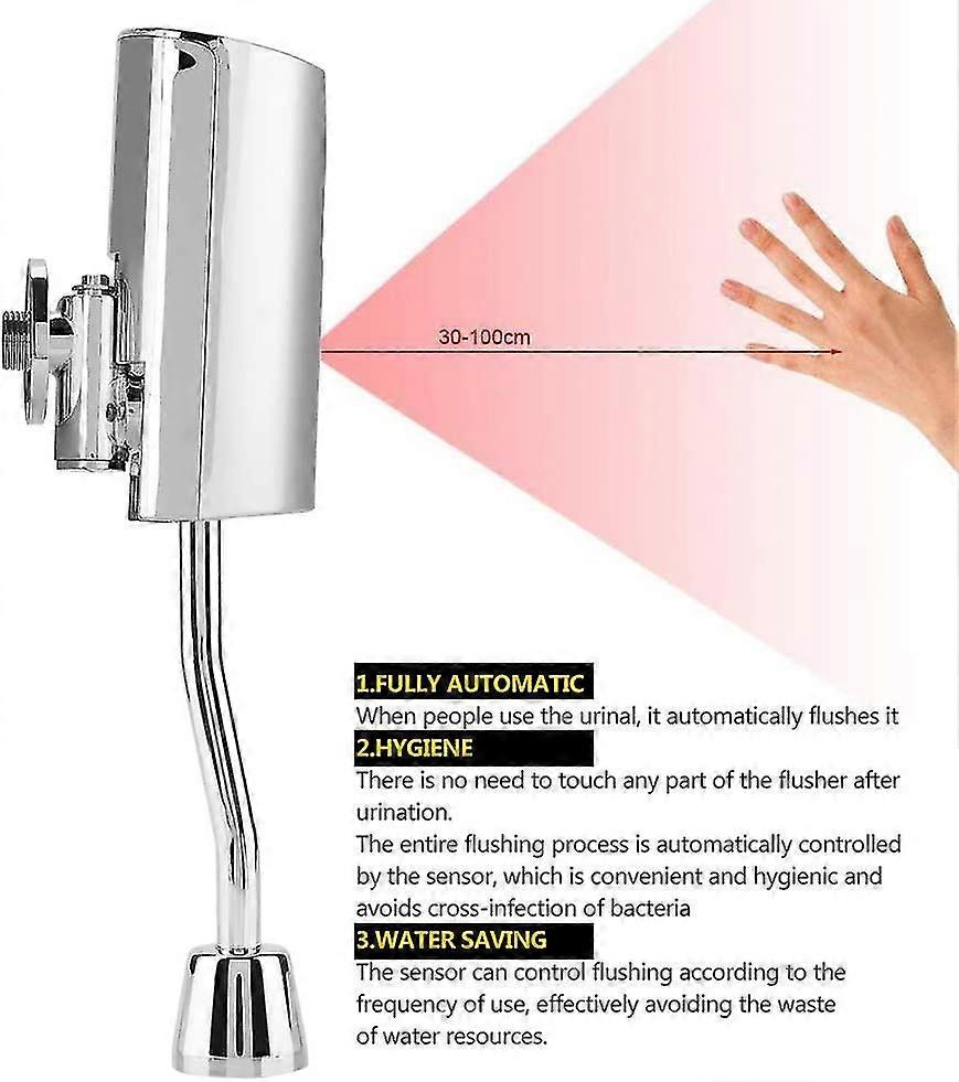 Induction Urinal Flush Valve Fully Automatic Smart Sensor Toilet Faucet ...