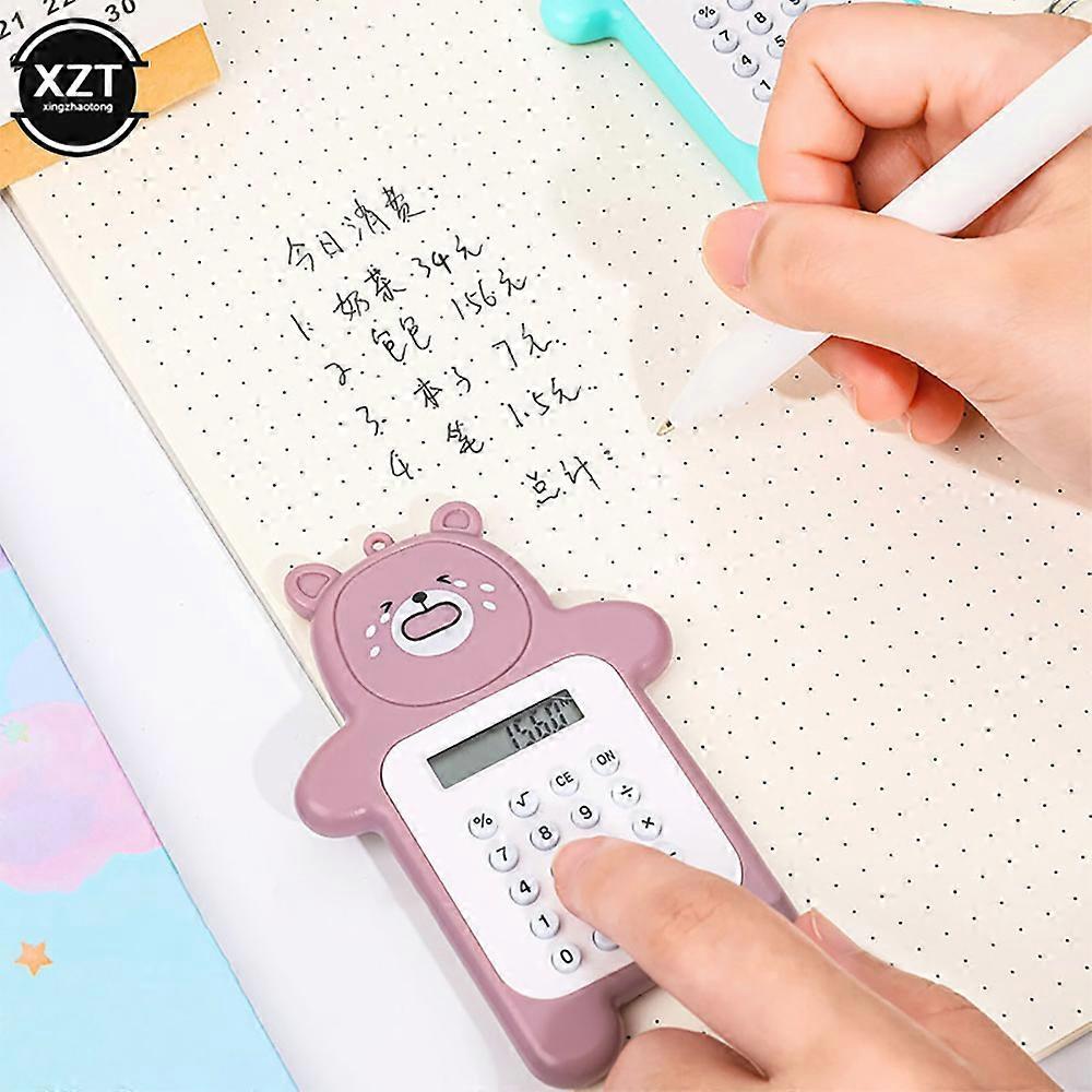 Mini Cartoon Calculator Pocket Size 8 Digits Display Portable Kawaii ...