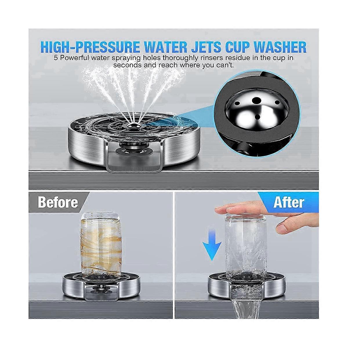 Sink Glass Rinser, Stainless Steel Kitchen Glass Rinser, Family Bar Caf ...