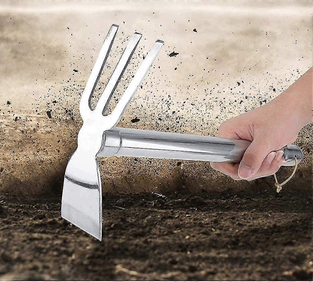 Gardening Rakes Shovel,digging Hoe Garden Tools 2 In 1 Hoe And Rake ...