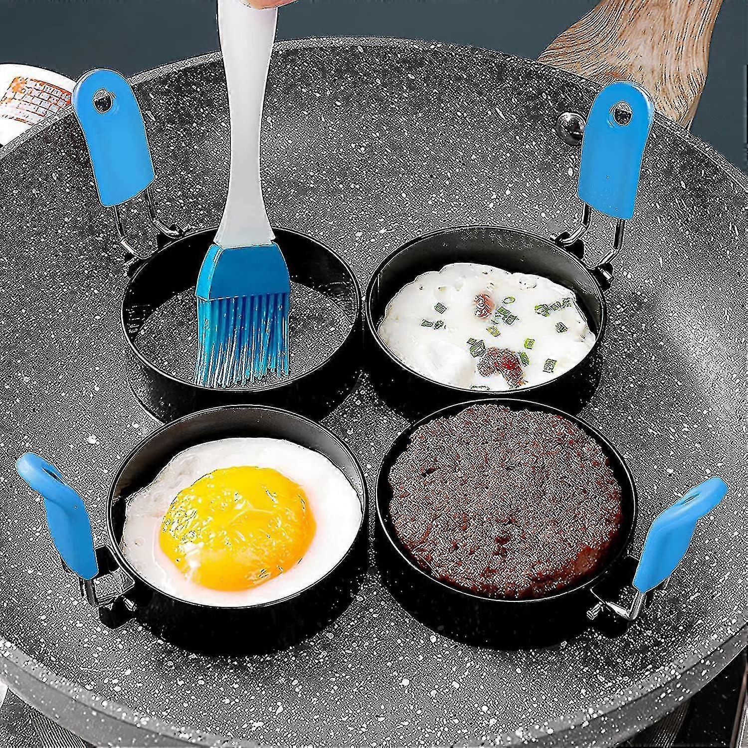 Egg Rings For Frying Eggs And English Muffin,4 Pack Of 3"griddle Egg ...