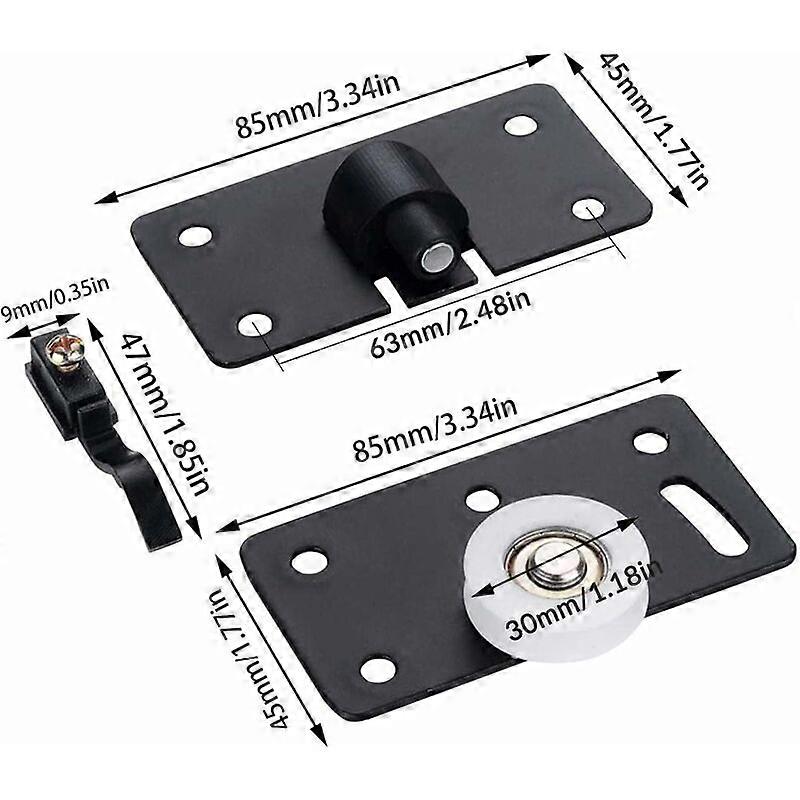 6 Pack Nylon Sliding Door Rollers - 30mm Sliding Rollers for Furniture ...