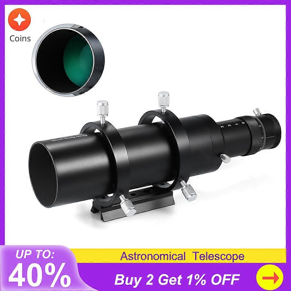 60mm Guide Scope Magnifier Finderscope for Astronomical Telescope 240mm ...