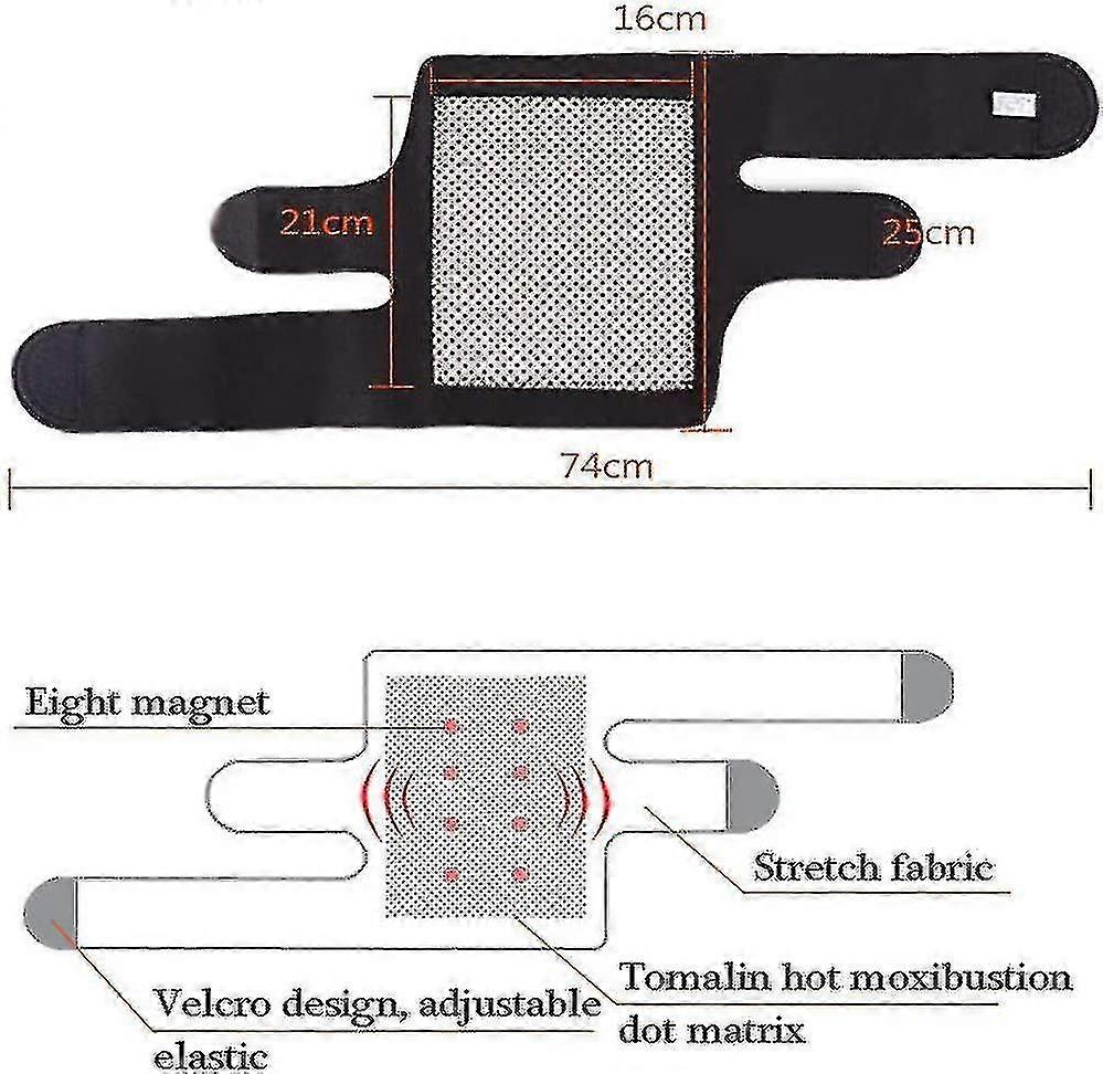 Tourmaline Self-heating Magnetotherapy Knee Pads Knee Pain Protector ...