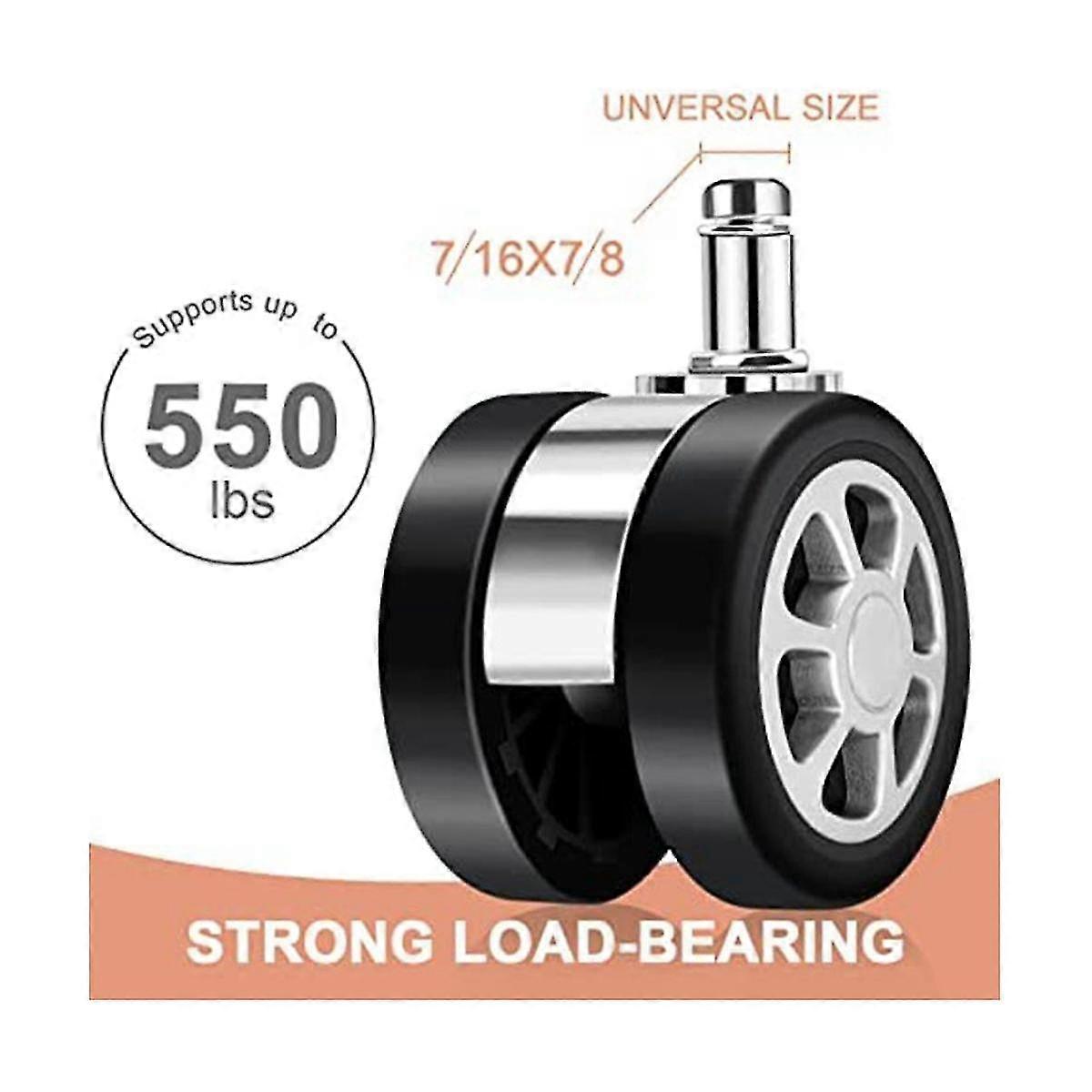 Office Chair Caster Wheels Replacement, Caster Desk Chair Wheels ...