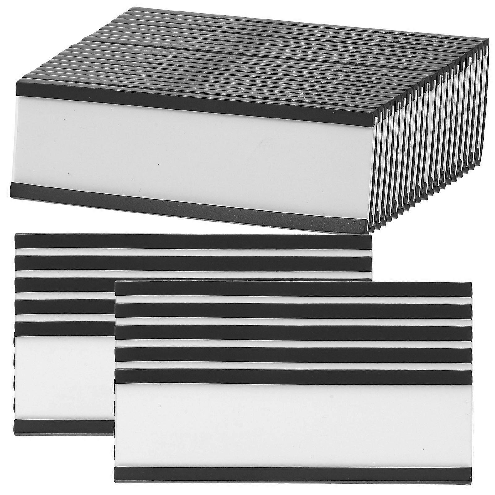 30 PCS Magnetic Shelves Shelf Sign Holder Magnetic File Label Holder ...