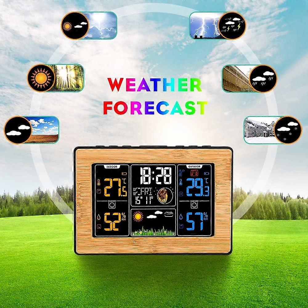 Wireless Weather Station with Outdoor Indoor Outdoor Sensor Thermometer ...