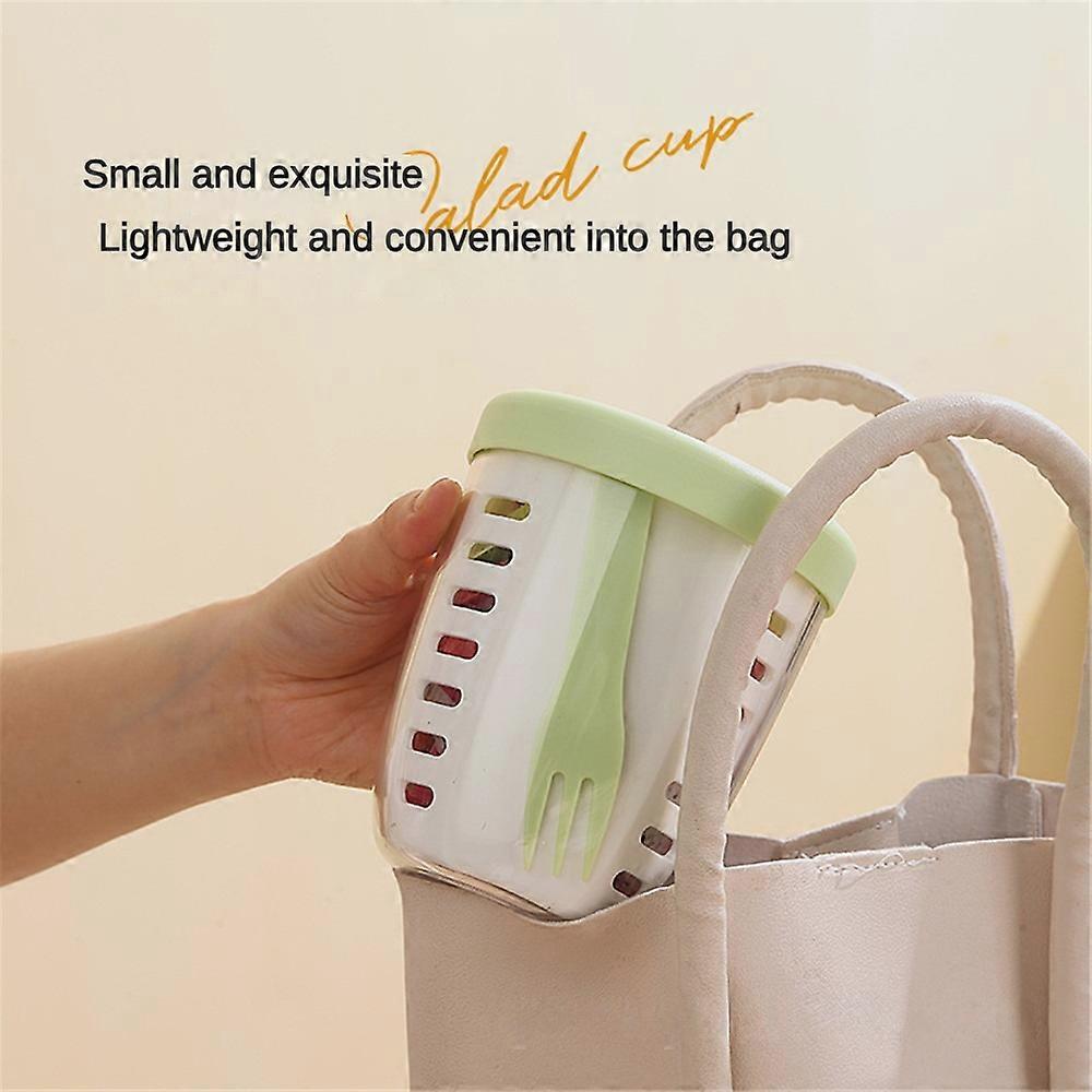 Drainable Fruit Cup With Fork Portable Picnic Box Large Capacity ...