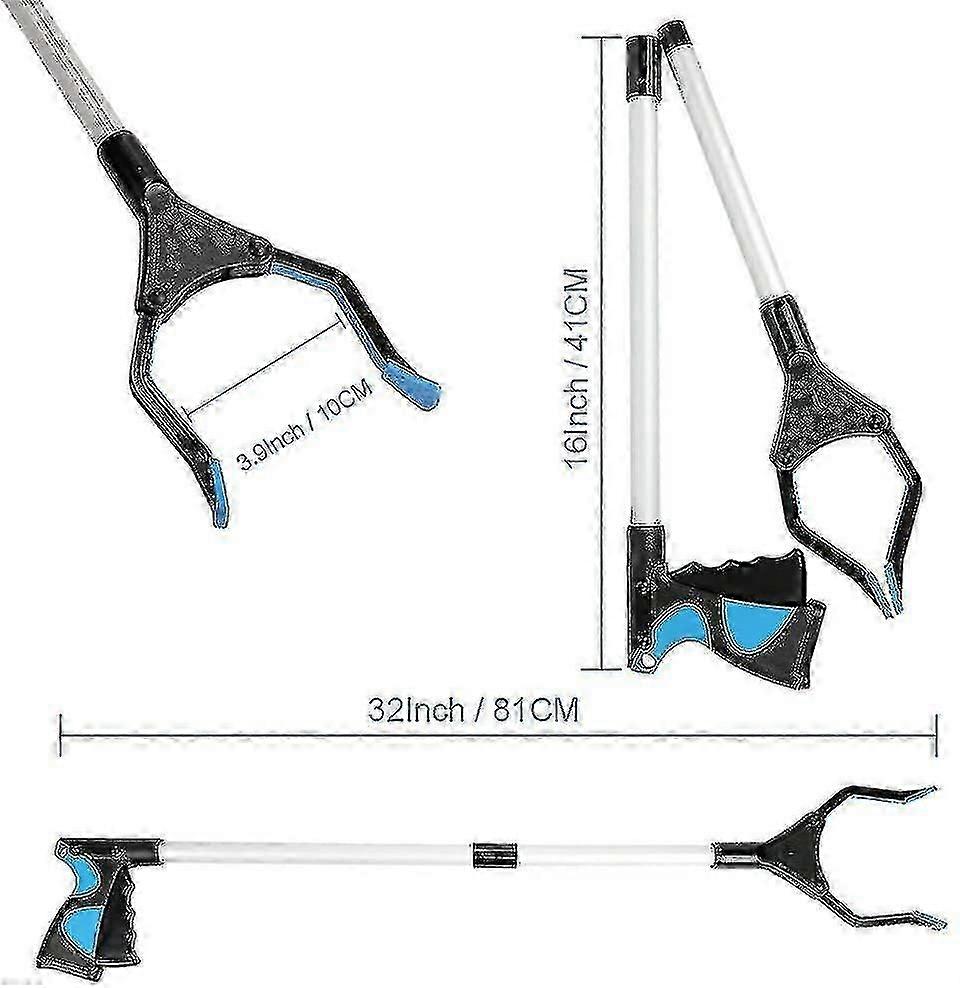 Tool, 32" Foldable Grabber Reacher For Elderly, Lightweight Extra Long ...