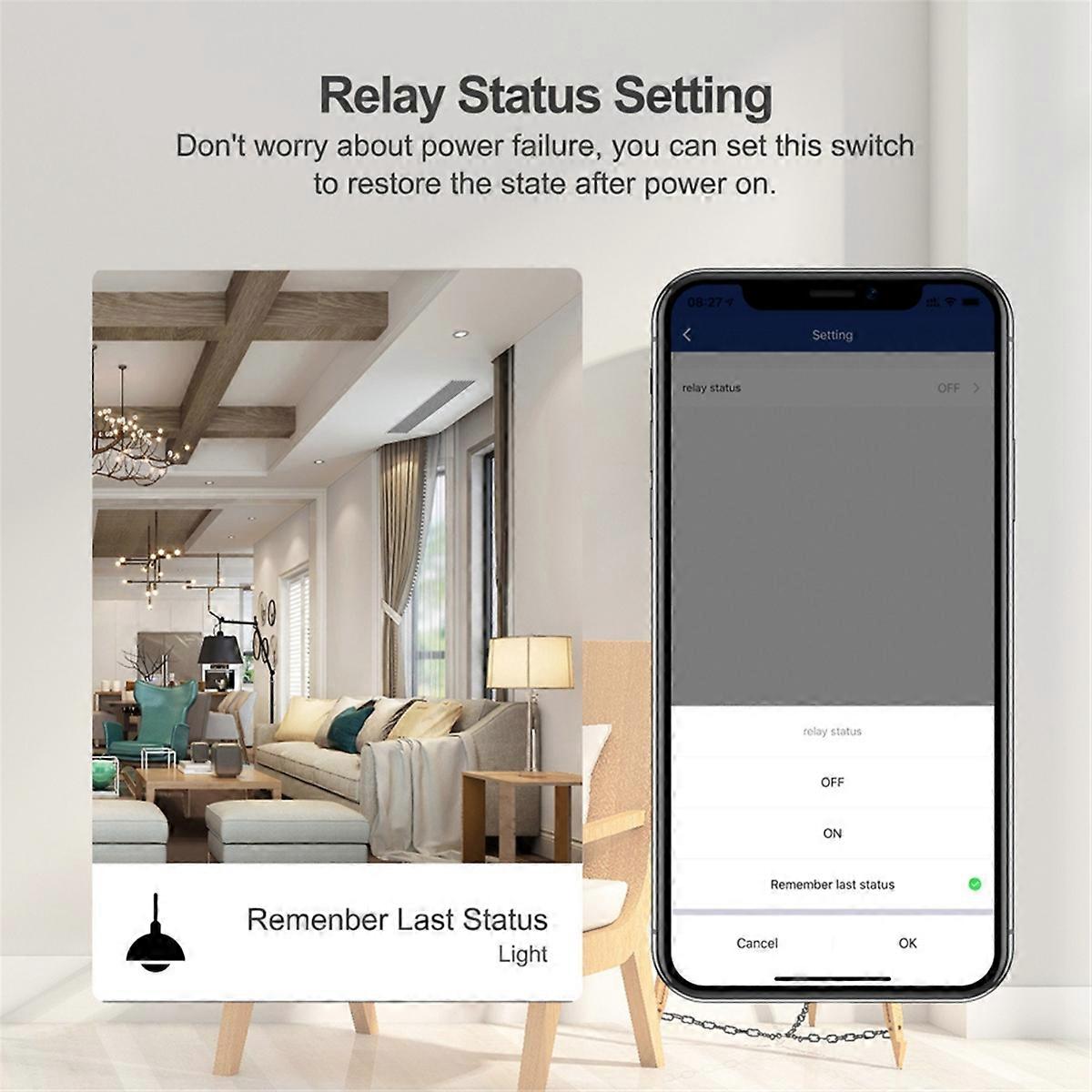 WIFI Smart Switch 30A High Power App Remote Home Automation Socket ...