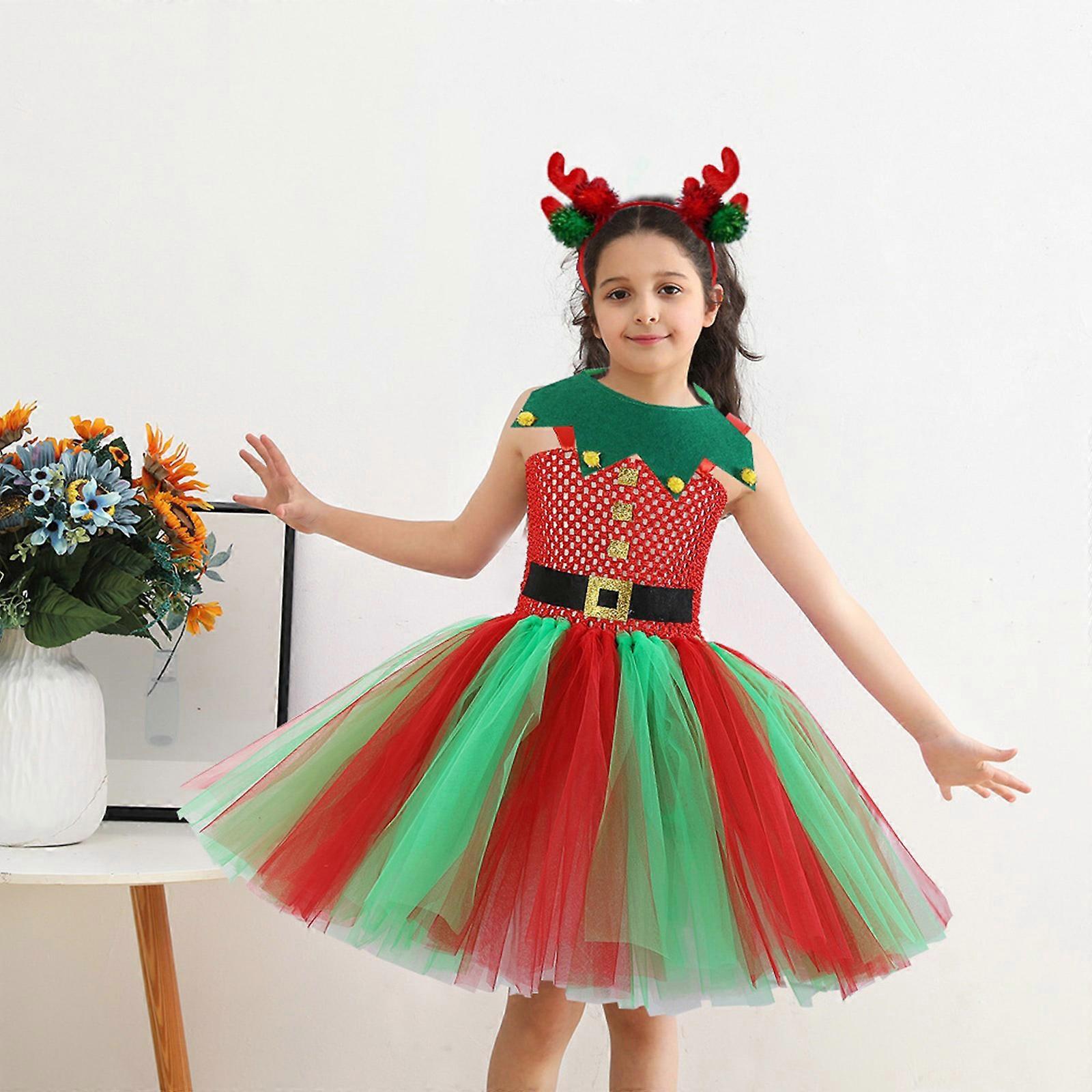 Christmas Elf Dress up Outfit with Dress Christmas Hat (Or Headband ...