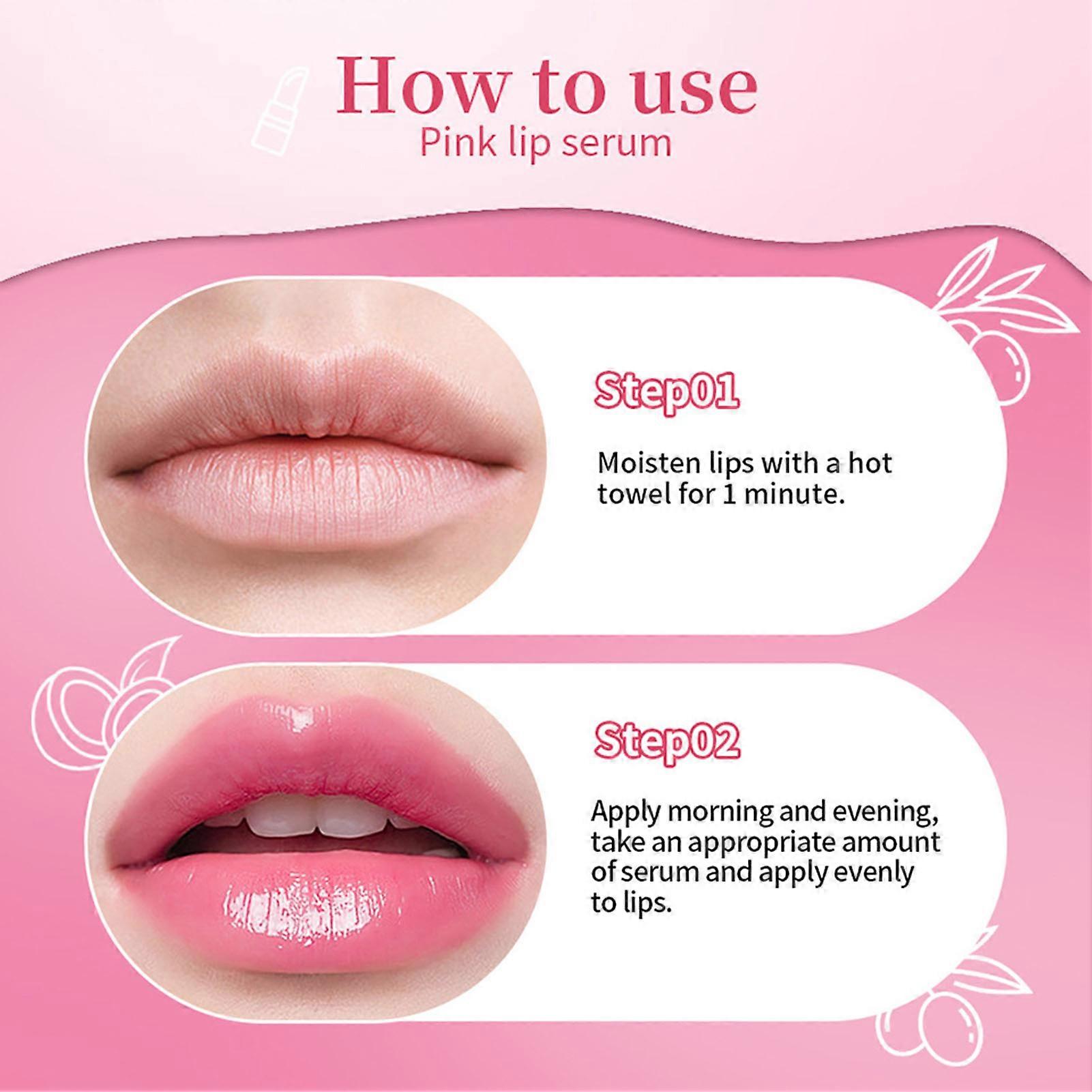 5.5g Pink Lip Plumping Gloss Remove Dark Lips Brighten Gel Can Be Used ...
